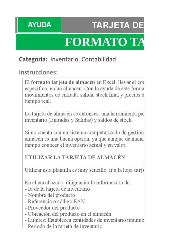 Entradas y Salidas de Almacen | PDF | Microsoft Excel | Inventario