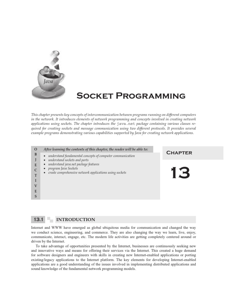 Socket Programming in Java | PDF | Transmission Control Protocol | Port ...