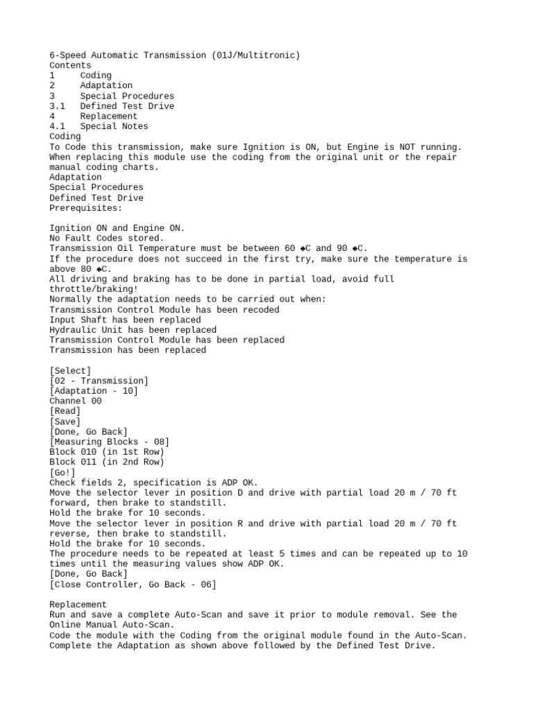 Ajuste Basico Multitronic Audi | PDF | Manual Transmission | Land Vehicles