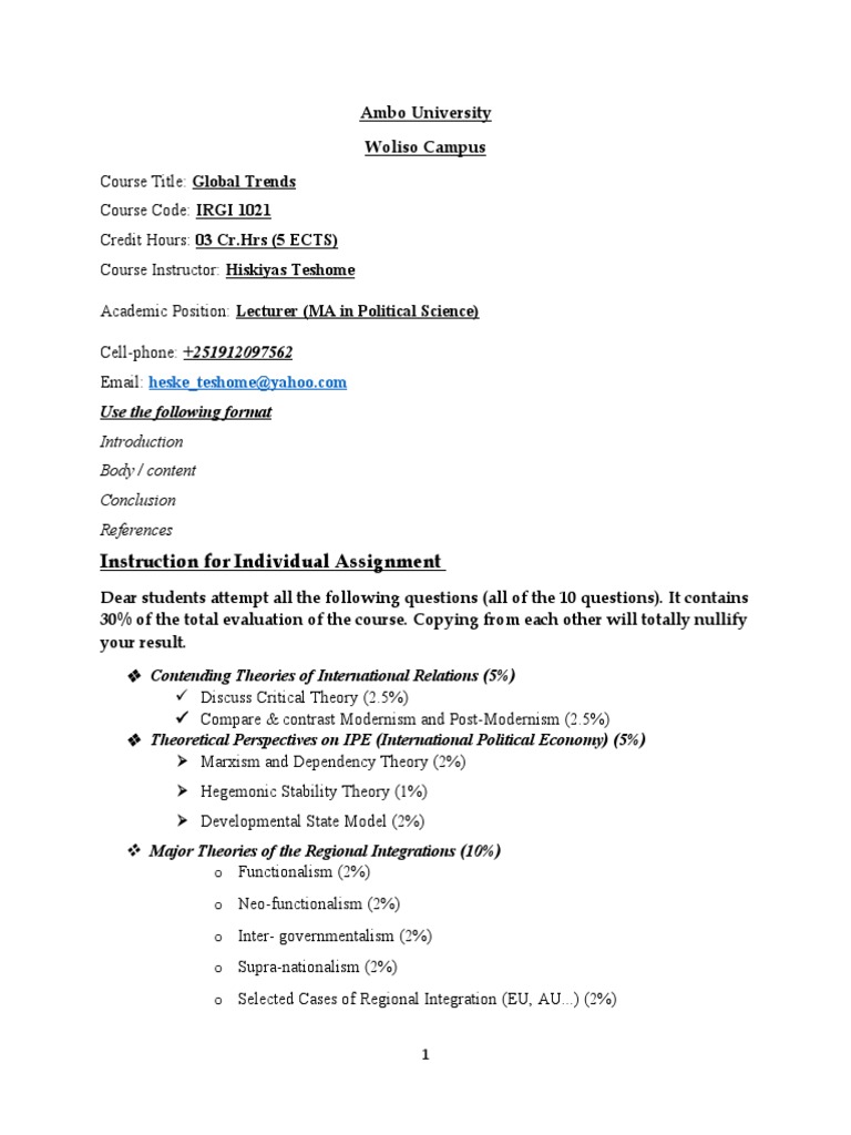Assignment | PDF