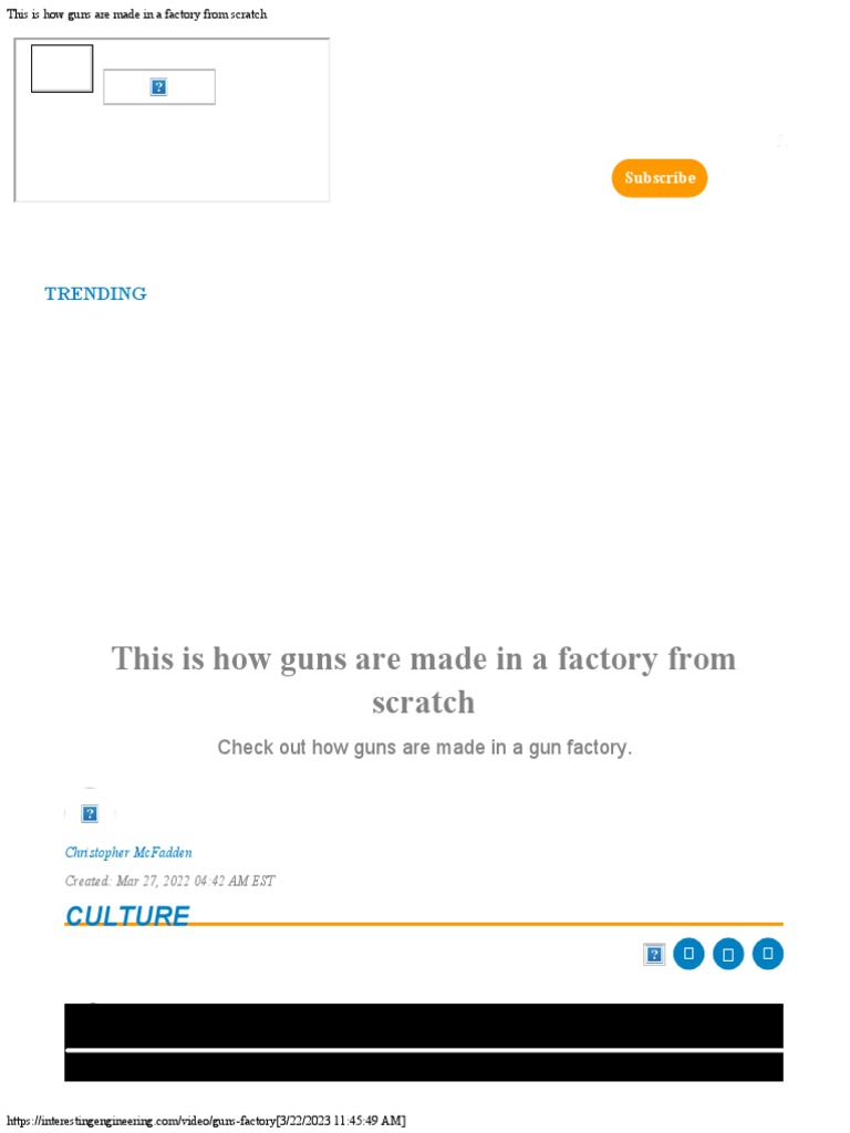 This Is How Guns Are Made in A Factory From Scratch | PDF | Gun ...