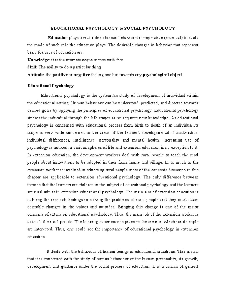 Educational Psychology in Social Context | PDF | Psychology ...