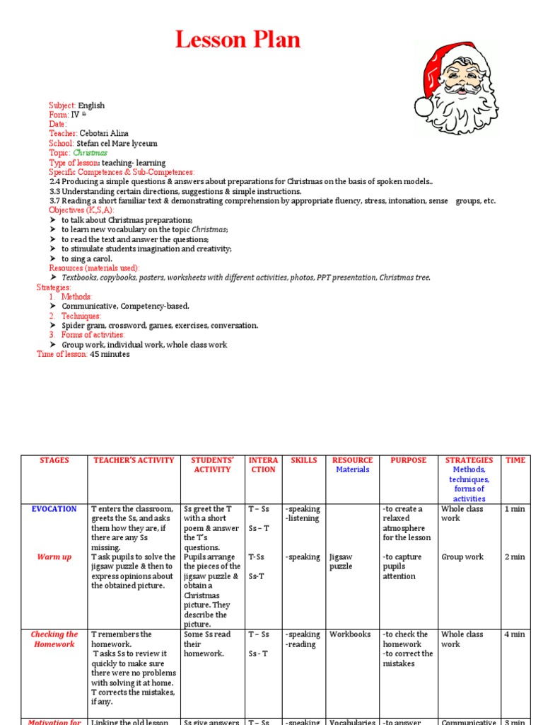 Cl.4 Christmas | PDF | Reading Comprehension | Cognitive Science