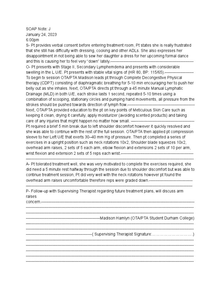 Case Study Soap Note | PDF | Diseases And Disorders | Medical Specialties