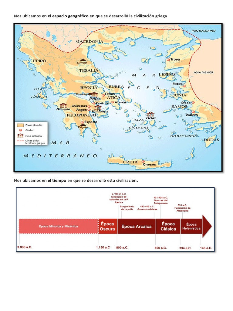 Mapas de Grecia y El Imperio de Alejandro Magno | PDF