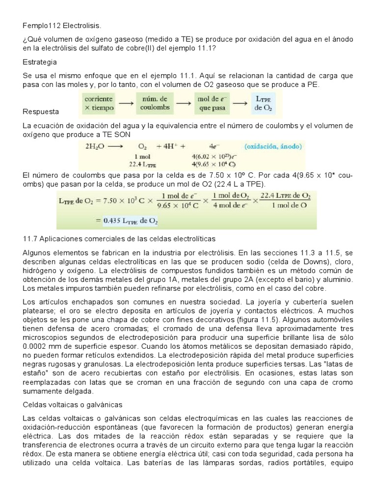 Capitulo 11 | PDF | Electrodo | Redox