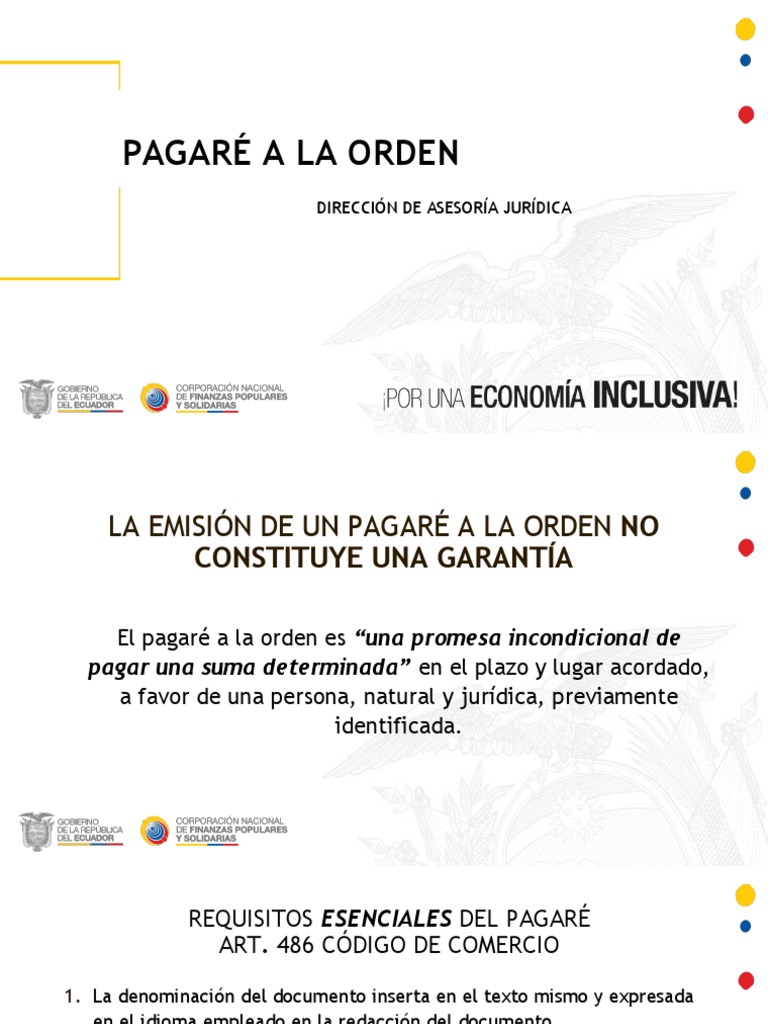 Pagaré A La Orden | PDF | Pagaré