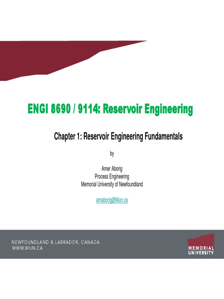 Reservoir Engineering Fundamentals Guide | PDF | Porosity | Petroleum ...