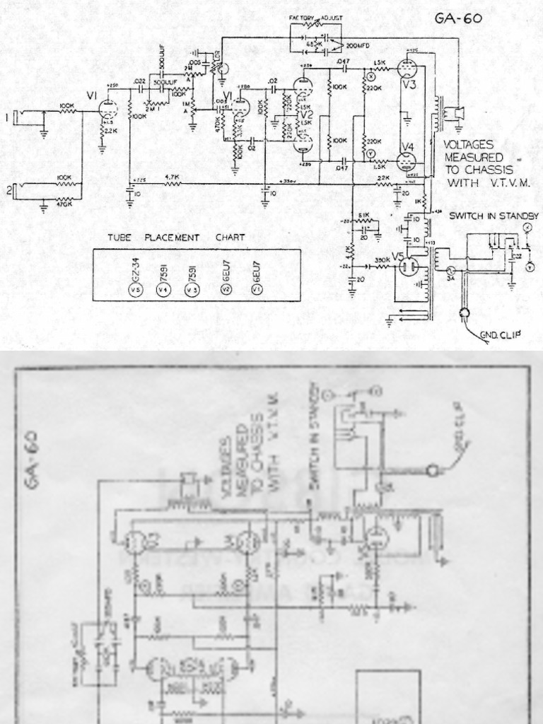 Gibson Ga60 Amplifier Schematic | PDF