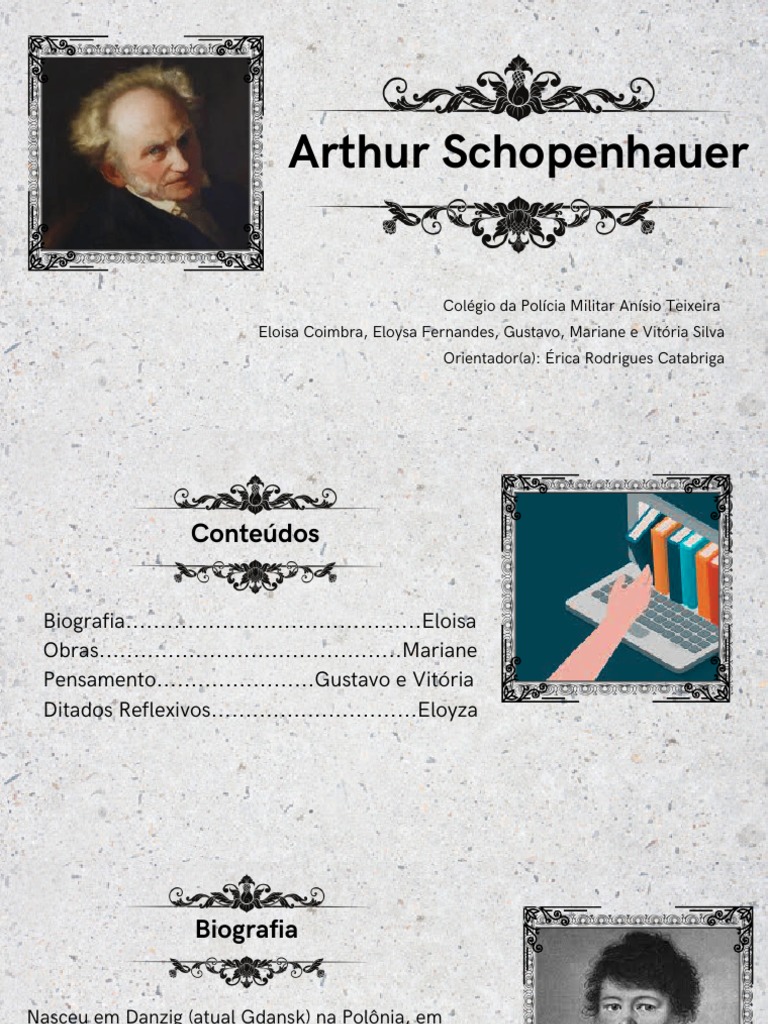 Filosofia - Arthur Schopenhauer | PDF | Arthur Schopenhauer | Teorias filosóficas
