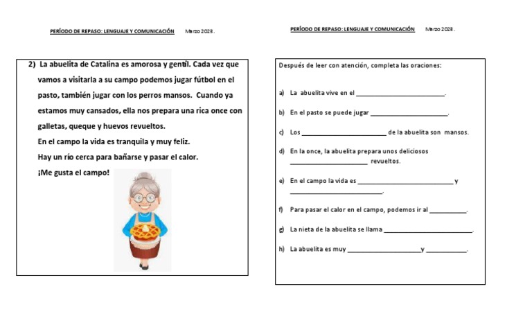 Guia de Lenguaje 3A | PDF