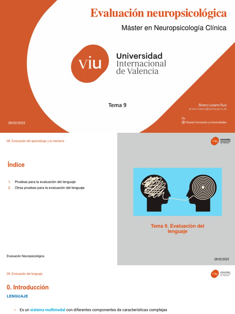 Tema 9(1) | PDF | Palabra | Evaluación