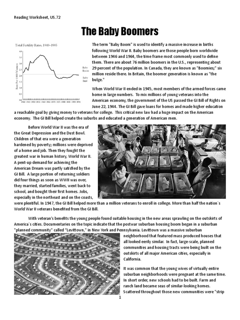 Understanding the Baby Boom Generation | PDF | Baby Boomers | Suburb