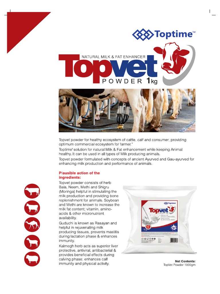 Topvet Powder Leaflet Eng PDF | PDF