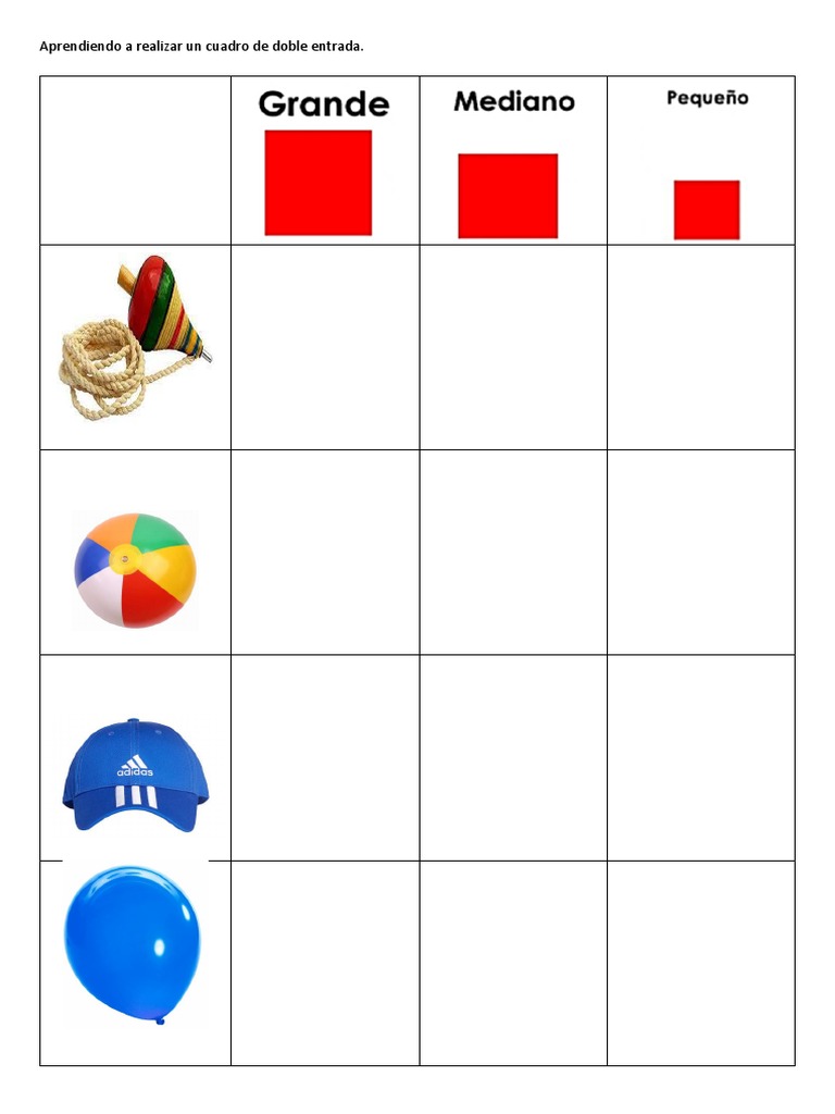 Aprendiendo A Realizar Un Cuadro de Doble Entrada | PDF