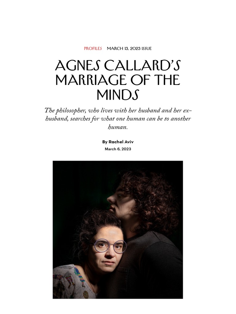 Agnes Callard's Marriage of The Minds - The New Yorker | PDF | Socrates ...