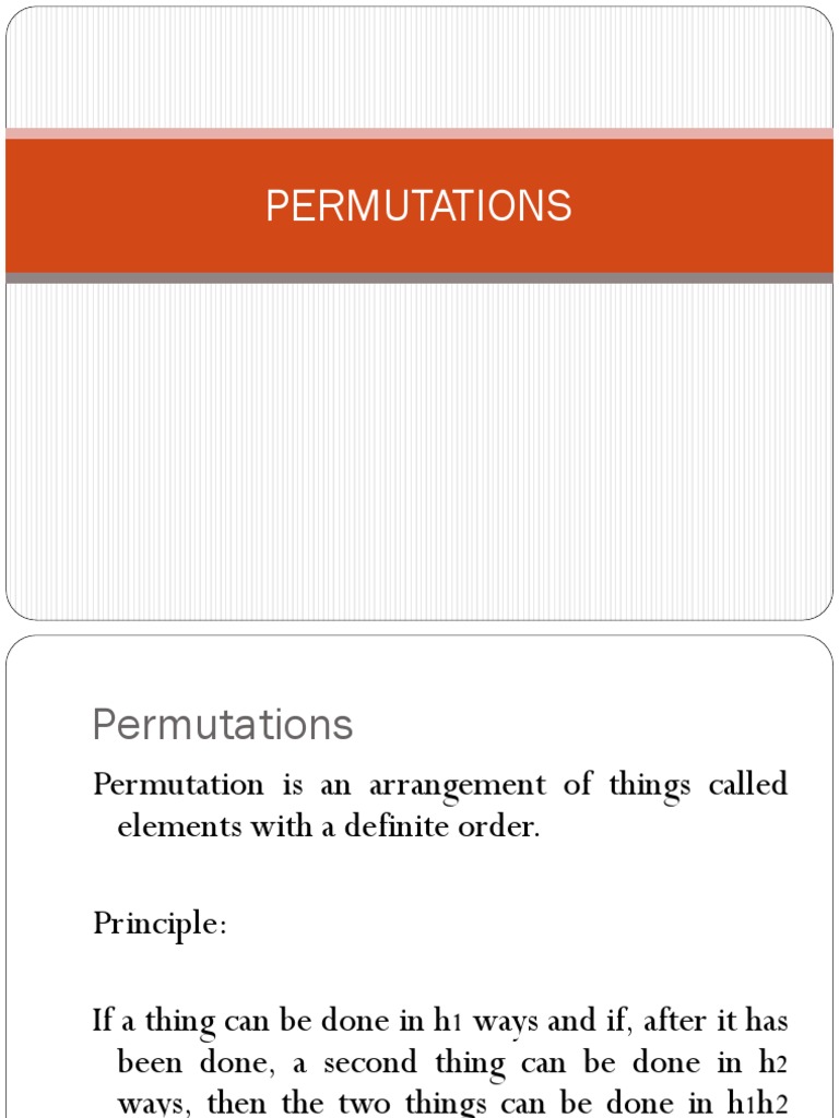 Understanding Permutations and Combinations | PDF | Permutation | Mathematics
