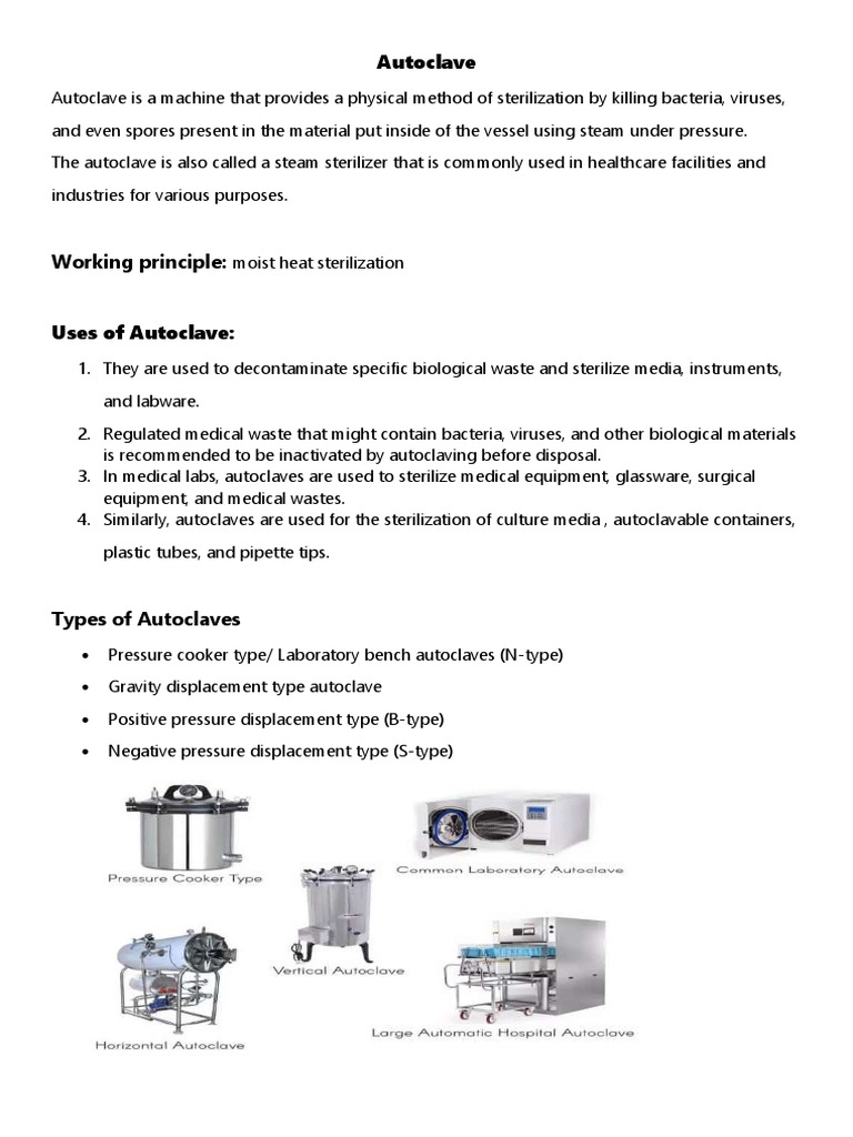 Autoclave | PDF | Sterilization (Microbiology) | Materials