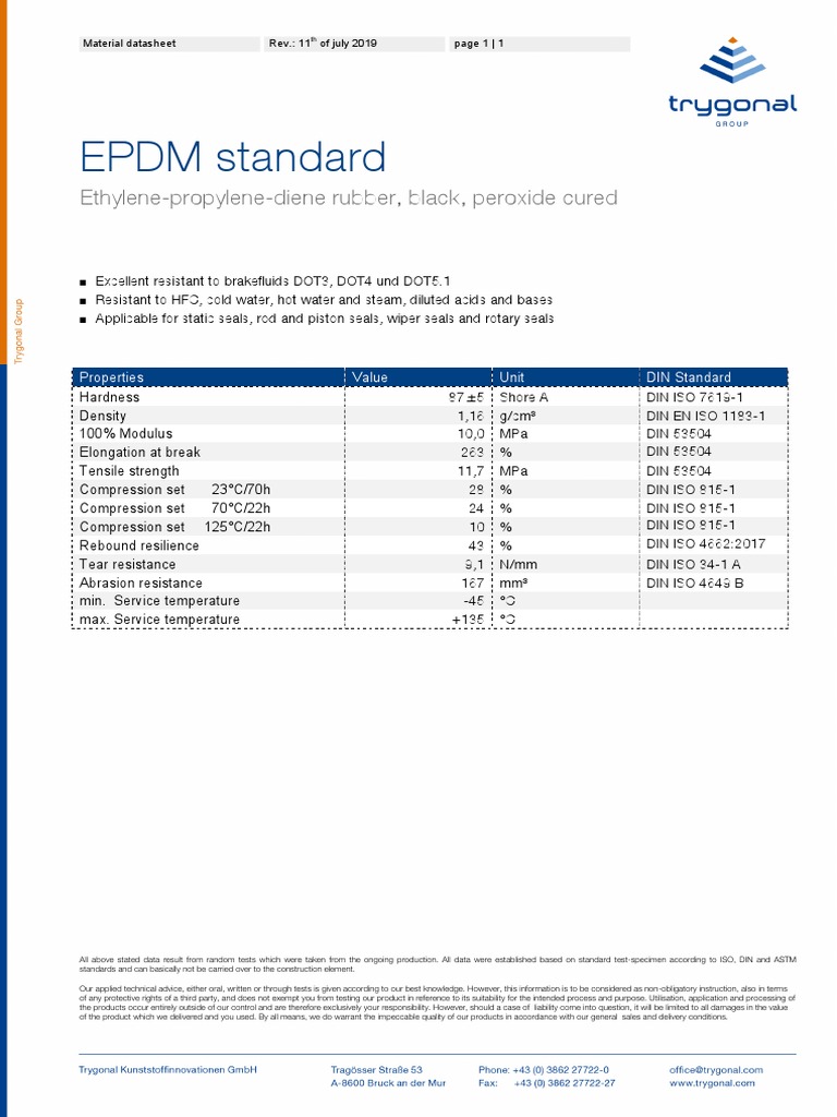 EPDM Standard - en | PDF | Materials Science | Building Materials