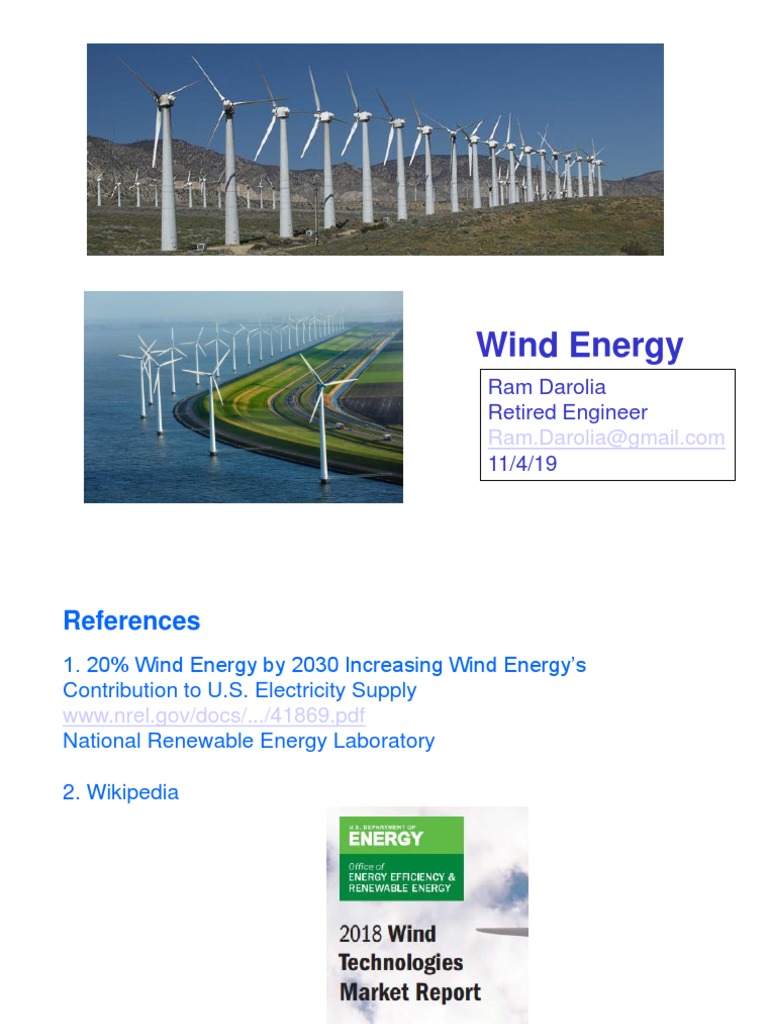 Wind Power Presentation 2019 | Download Free PDF | Wind Power | Wind ...