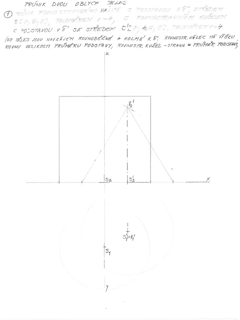 RYS č.3 Průnik Dvou Oblých Těles | PDF