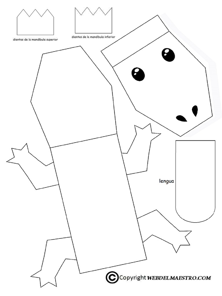 Plantillas Cocodrilo de Papel | PDF