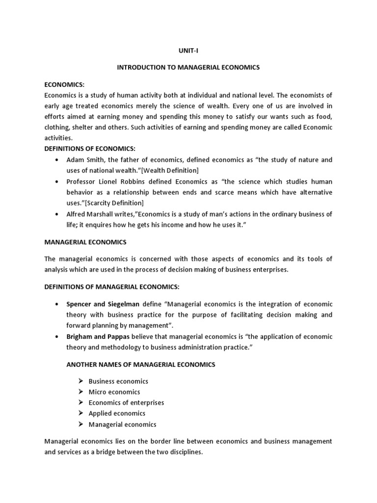 Mefa Unit I | Download Free PDF | Demand | Price Elasticity Of Demand