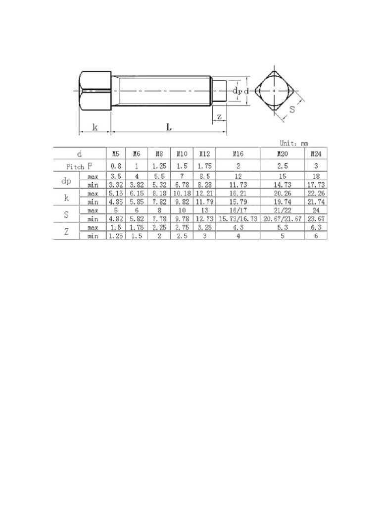 Prisioneros Norma Din 479 | PDF