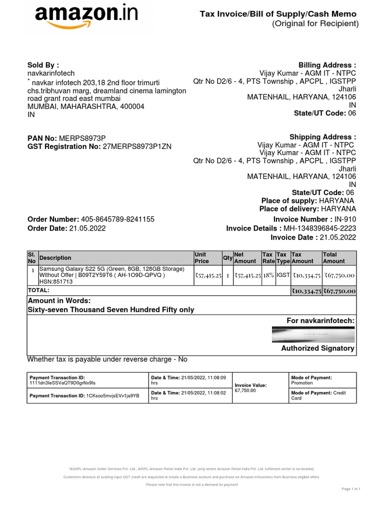 Invoice PDF | PDF | Invoice | Market (Economics)