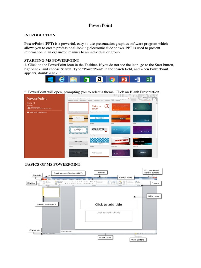 Powerpoint (Unit-6) | PDF | Window (Computing) | Microsoft Power Point