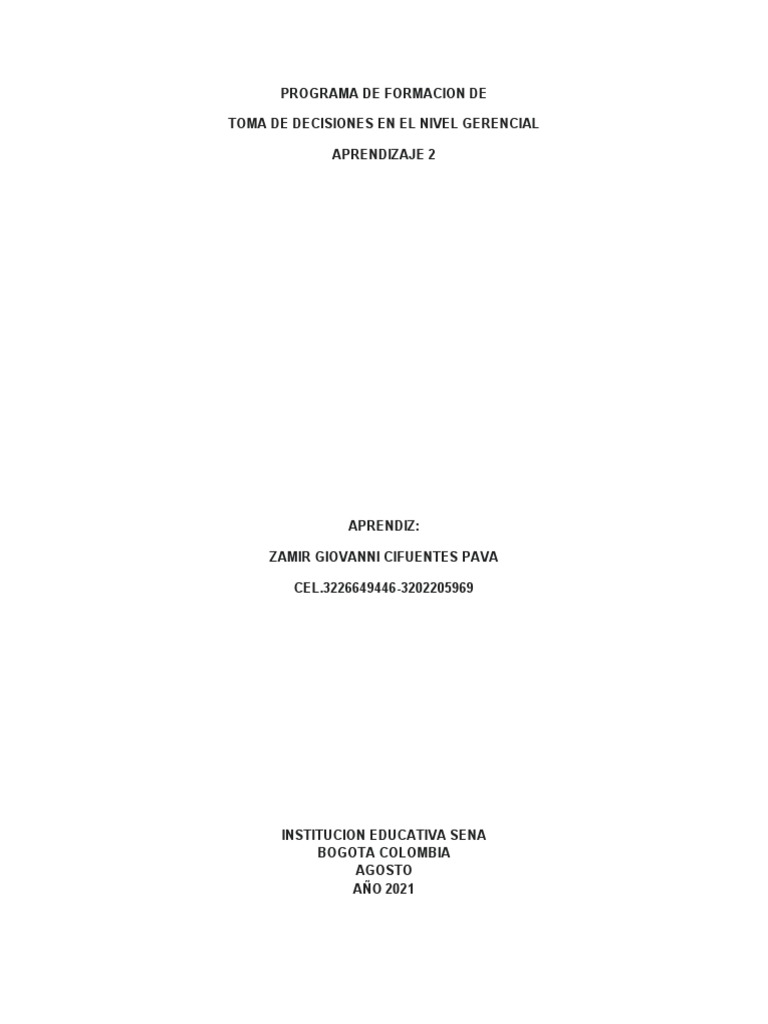 Actividad 2 TERMINADA | PDF | Pequeñas y medianas empresas | Planificación