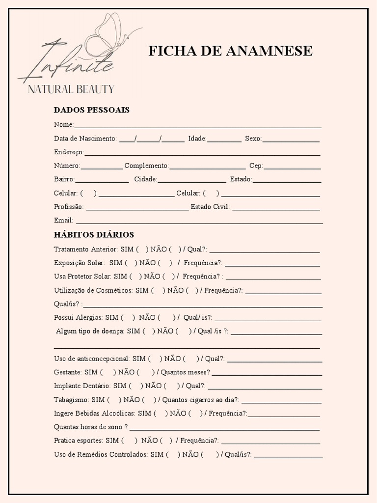 Ficha de Anamnese | PDF | Especialidades médicas | Medicina Clínica