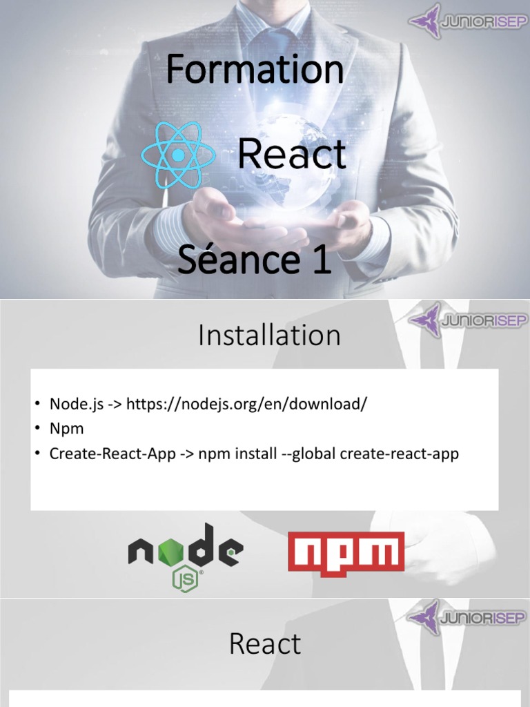 Formation React 1 PDF | PDF | Ingénierie informatique | Informatique