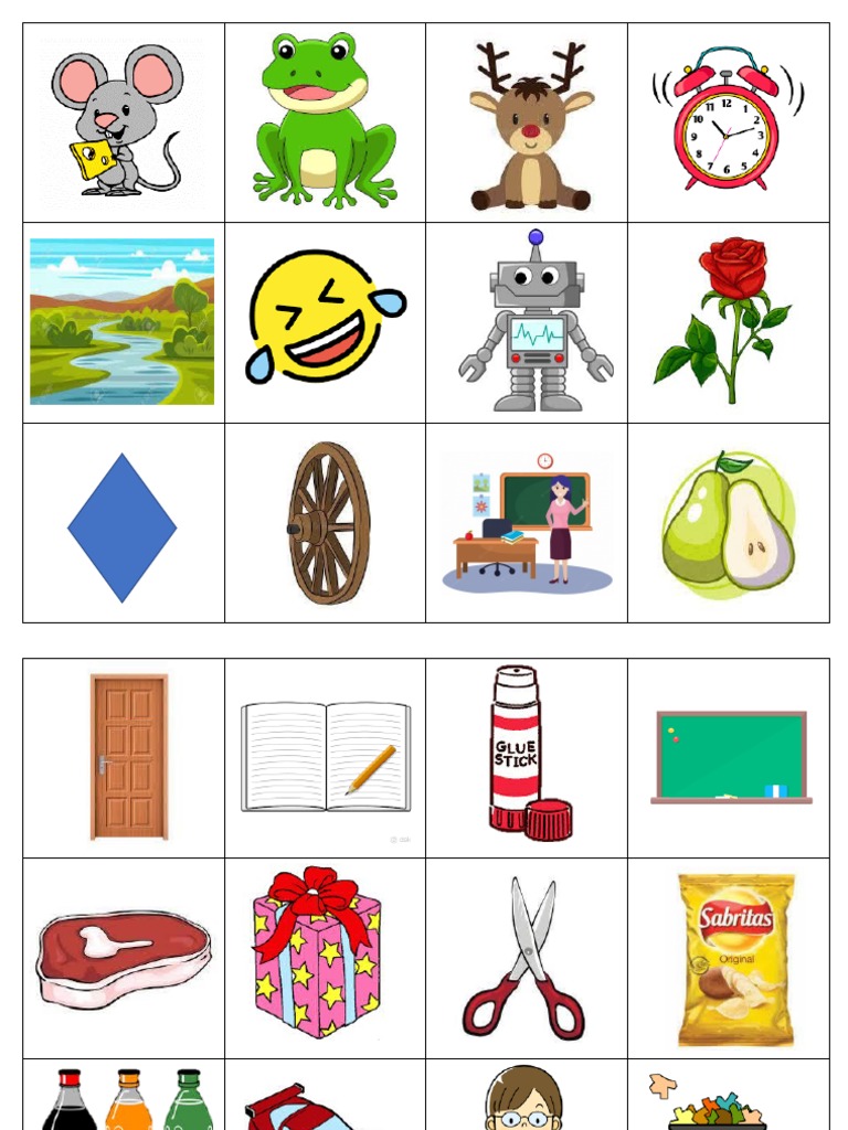 Memorama Del Fonema R Nuevas Imágenes | PDF