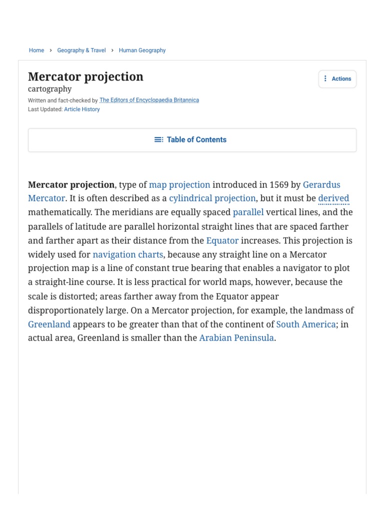Mapping Projection Cartography PDF | PDF | Cartography | Map
