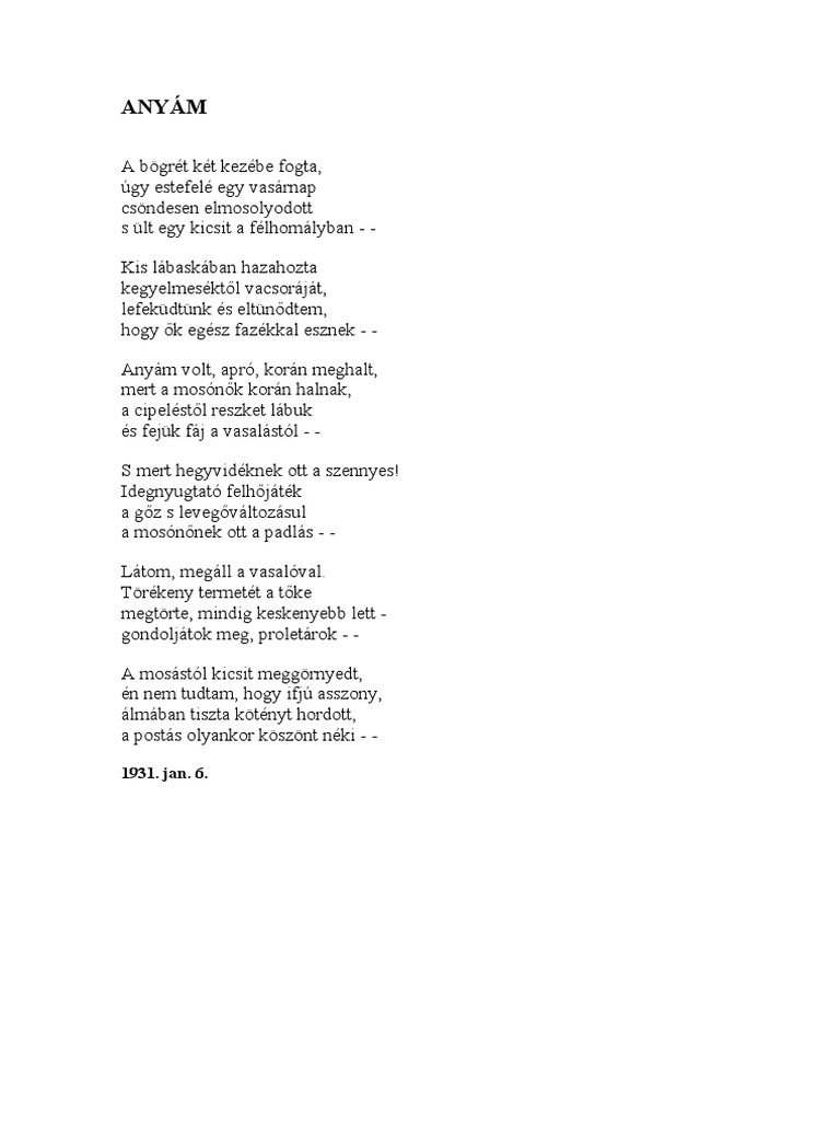 Anyám | PDF