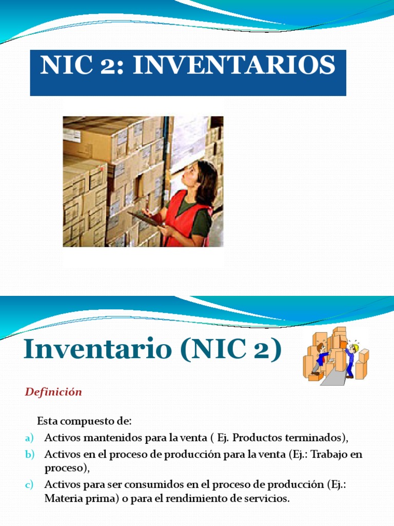 Nic 2 Inventarios | PDF | Costo | Inventario