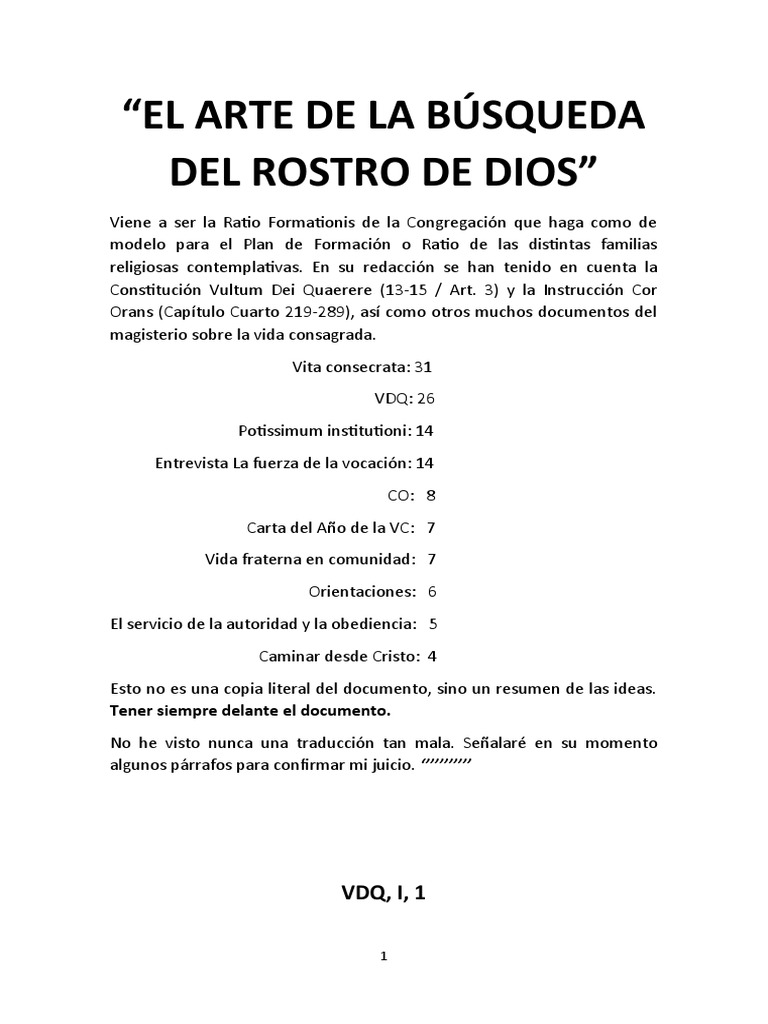 El Arte de La Búsqueda Del Rostro de Dios | PDF | eucaristía | Lectio ...