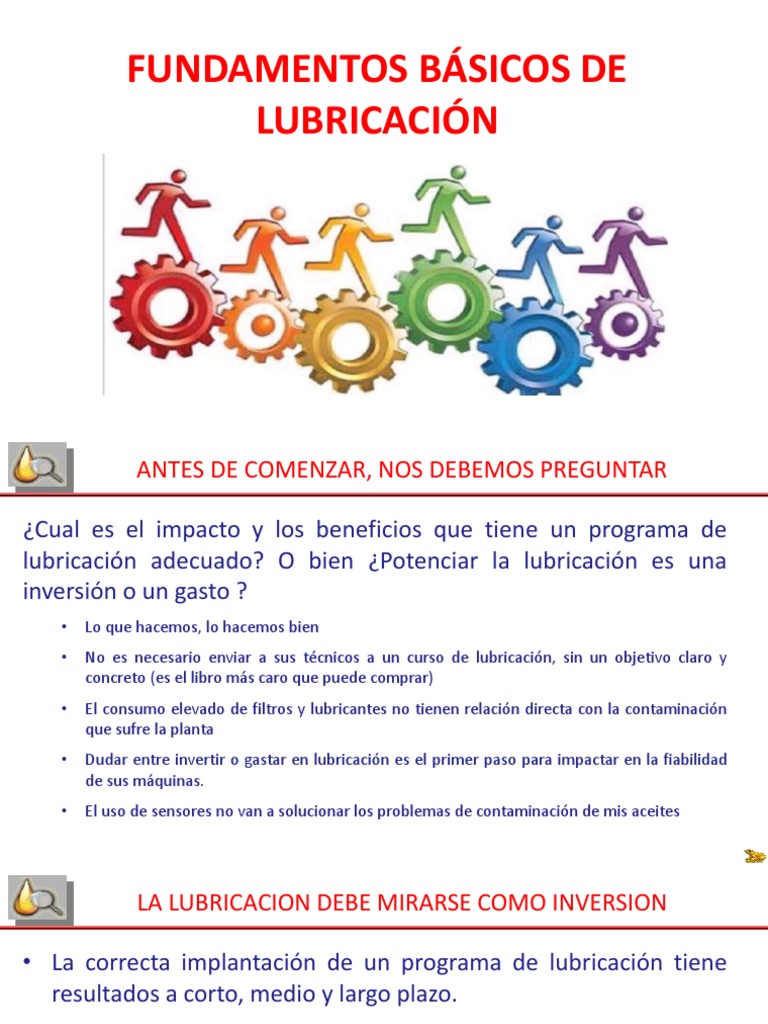 Fundamentos-Básicos de Lubricación - Parte 1 PDF | PDF | Fricción | Ingeniería de confiabilidad