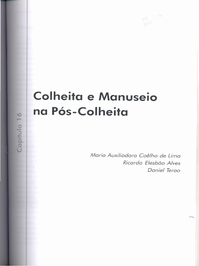 Patologia Pos Colheitac.16 p.411 439 PDF | PDF | Pós-colheita | Agricultura