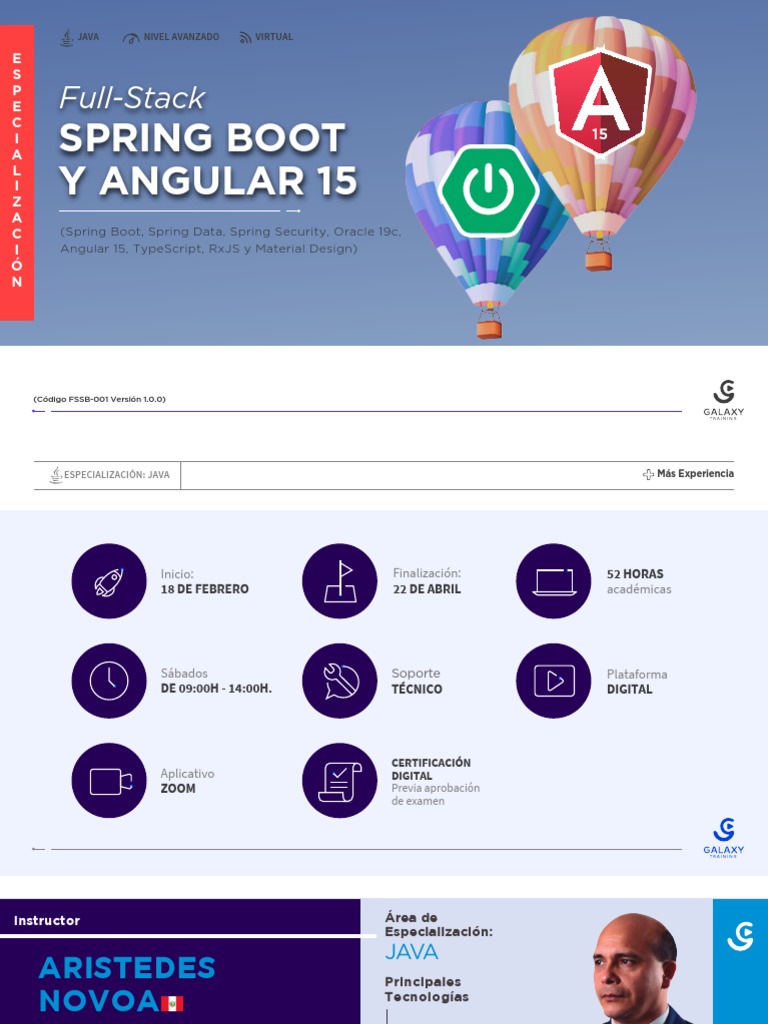 Temario - Full Stack Java PDF | PDF