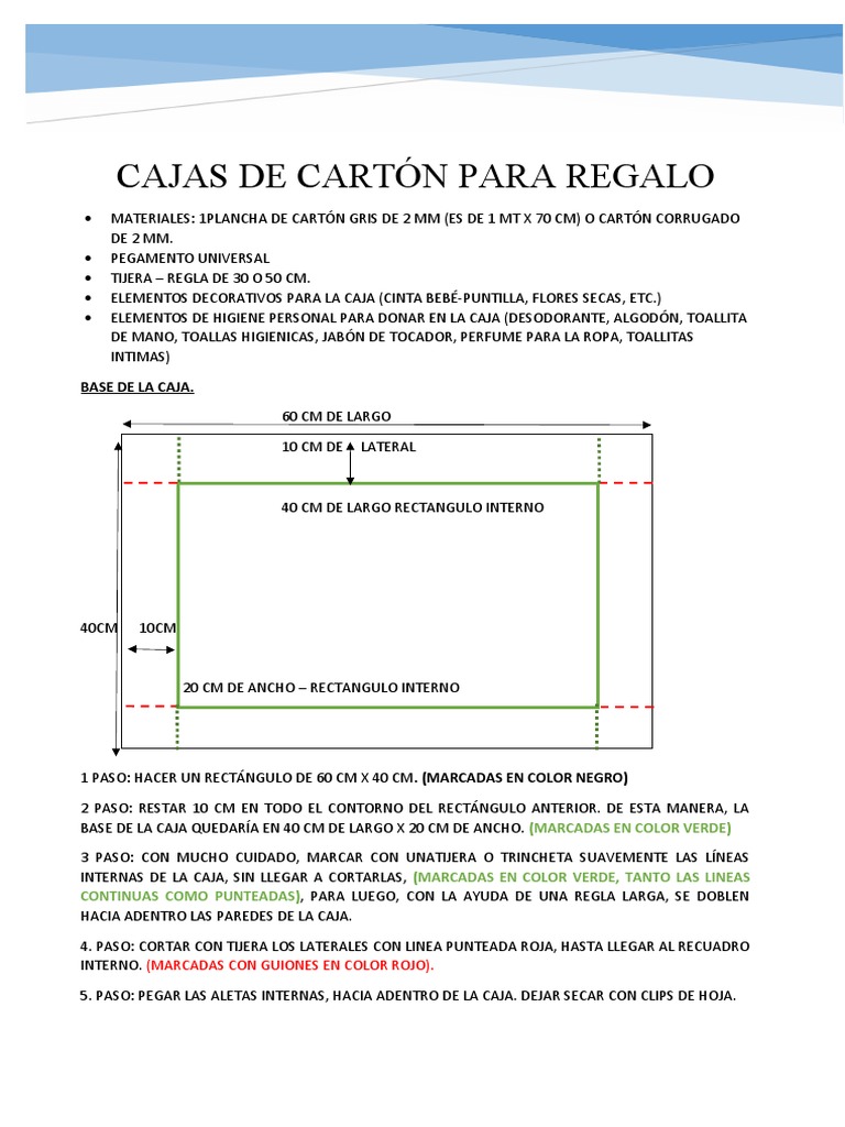 Cajas de Cartón para Regalo | PDF