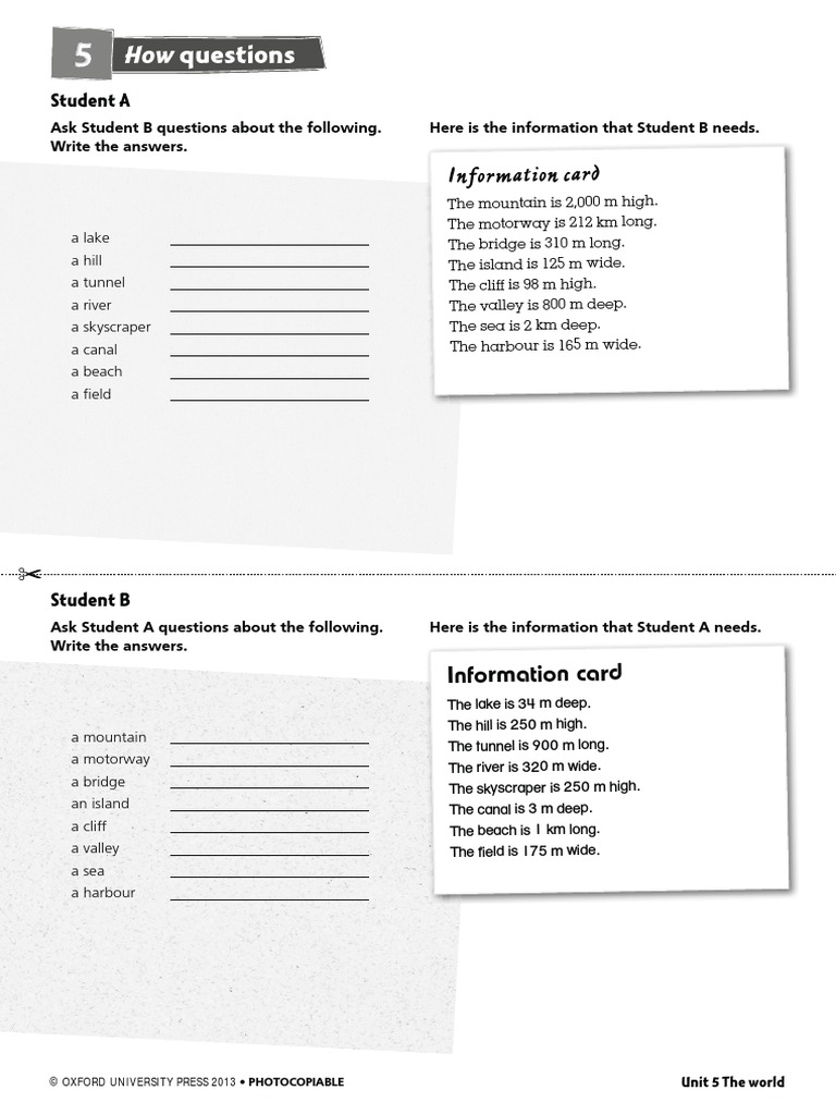 Project 4ed - Level 2 - Photocopiable Activities - Unit 5 | PDF ...