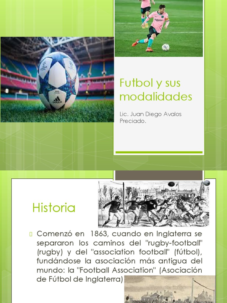 Modalidades del Fútbol: Tipos y Reglas | PDF | Asociación de Futbol | Juegos de pelota