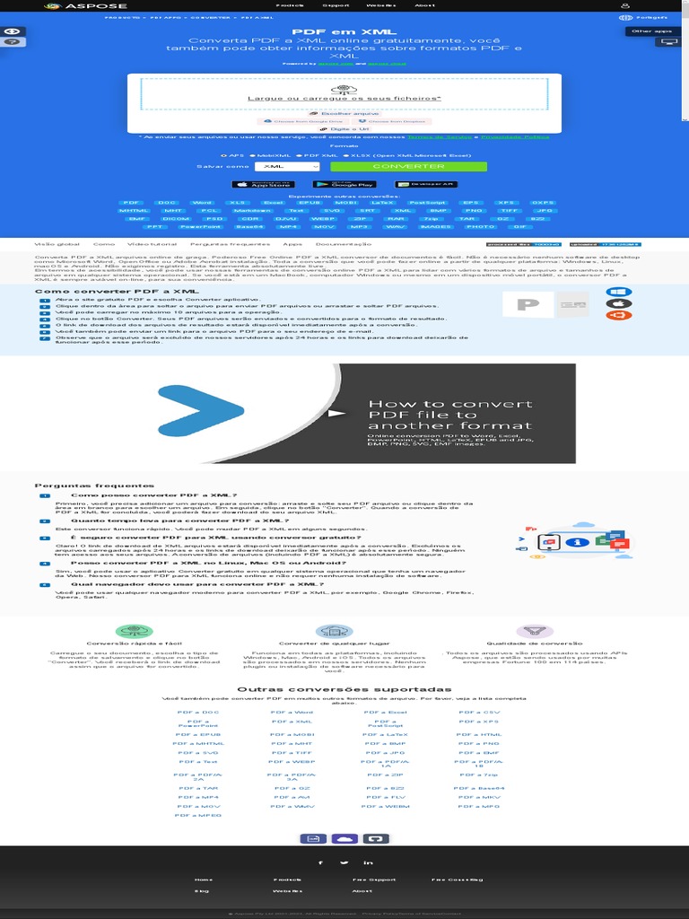 PDF a XML conversor online - Converta PDF a XML GRATUITAMENTE | PDF ...