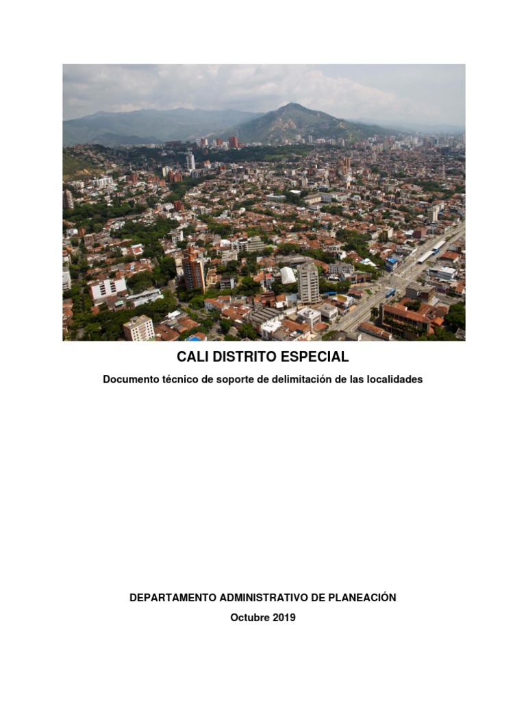 Cali Distrito Especial PDF | PDF | Descentralización | Gobierno