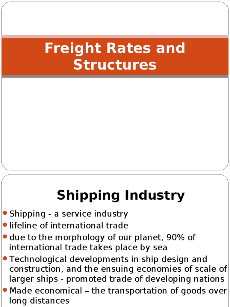Understanding Freight Rate Structures | PDF | Cargo | Oil Tanker