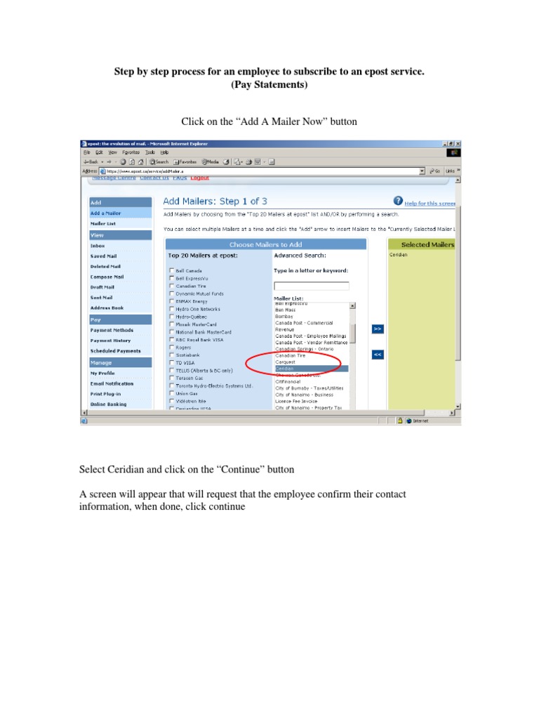 E Post Instructions Pdf 7215