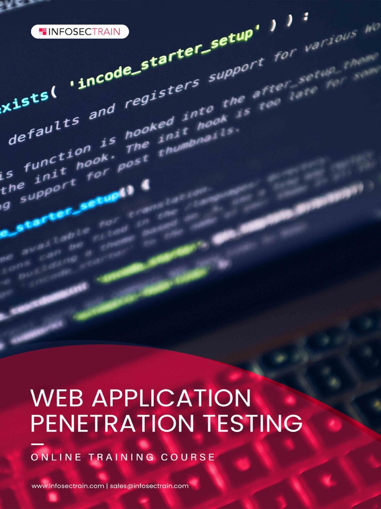 Web Application Penetration Testing Course Content | PDF | World Wide ...