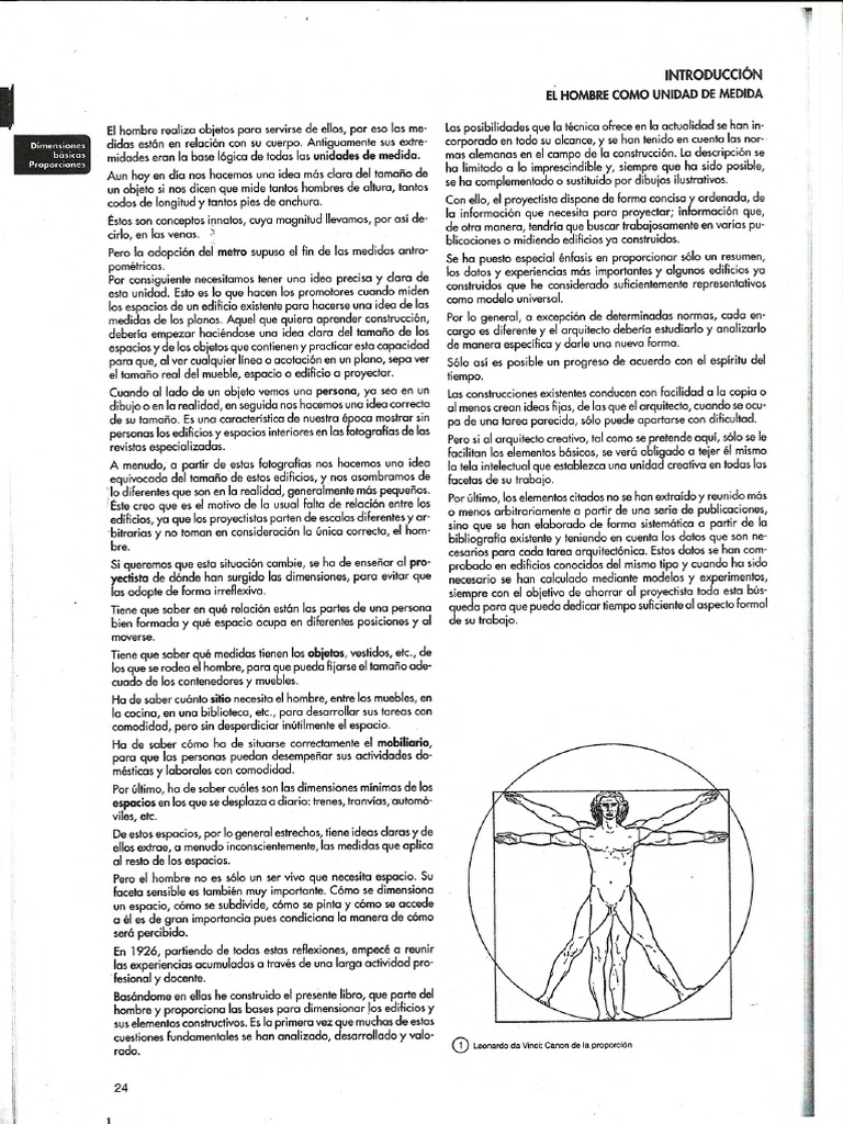 Medidas básicas Neufert | PDF